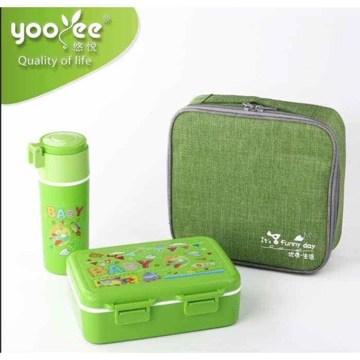 Jual Yooyee 628 (set tas+ kotak makan + botol) | Shopee Indonesia