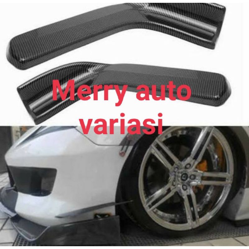 Jual Bumper Depan Winglet Universal CARBON | Shopee Indonesia