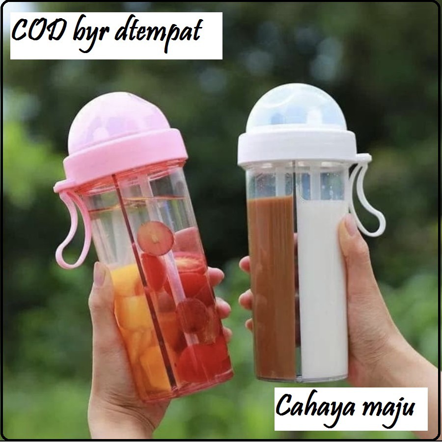 Jual Botol minum 2 sekat / 2 rasa | Shopee Indonesia