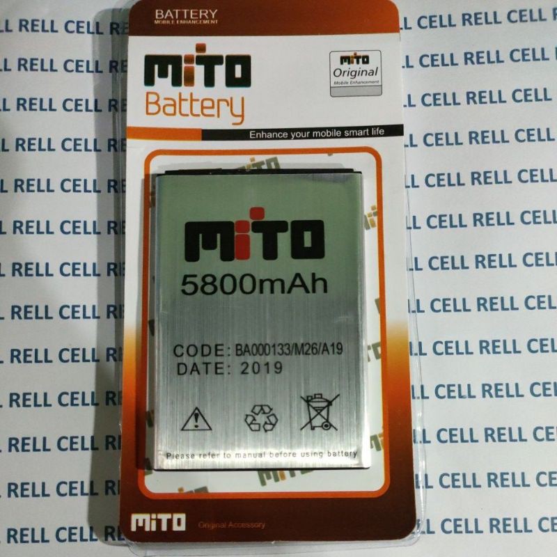 Jual BATERAI BATRE BATTERY MITO BA000133 BA00133 MITO A19 M26 ORIGINAL ...