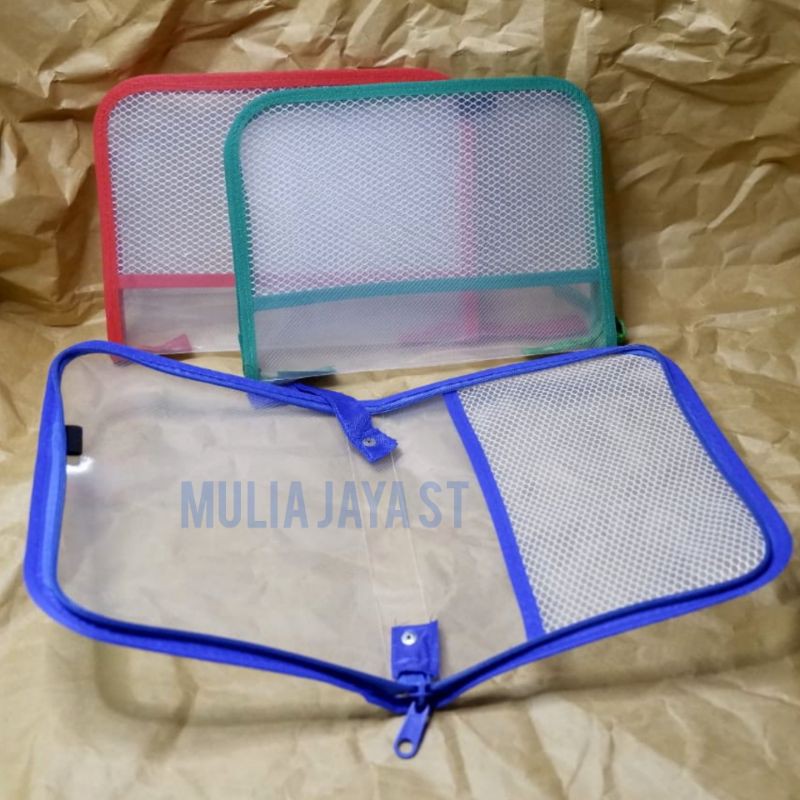 Jual Map zipper jaring A5 pocket A5 plastik | Shopee Indonesia