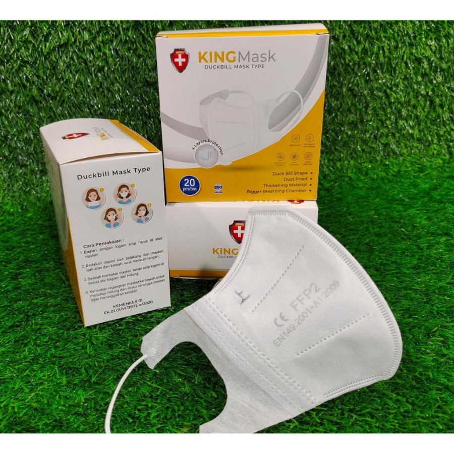 Jual Masker DEWASA / DUCKBILL 4PLY KING MASK / Earloop Mask - 20pcs | Shopee Indonesia