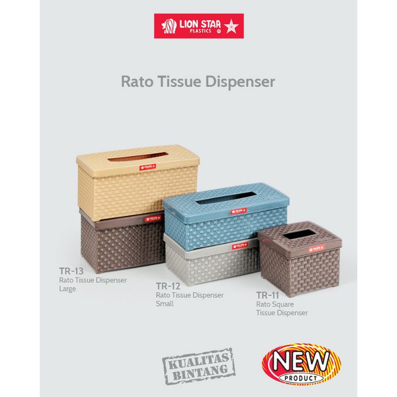 Jual Tempat Tisu / Kotak Tisu Lion Star TR-12 Rato Tissue Dispenser ...