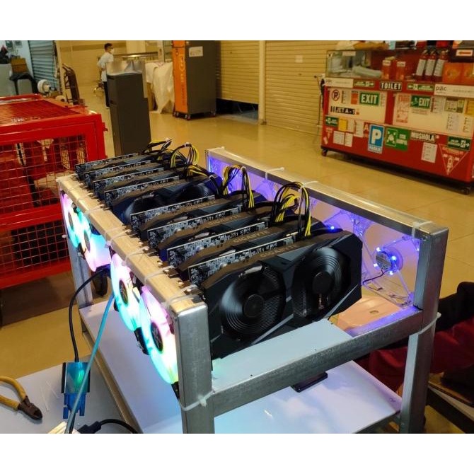 Jual Paket Pc Mining Rig 8 Gpu | Shopee Indonesia