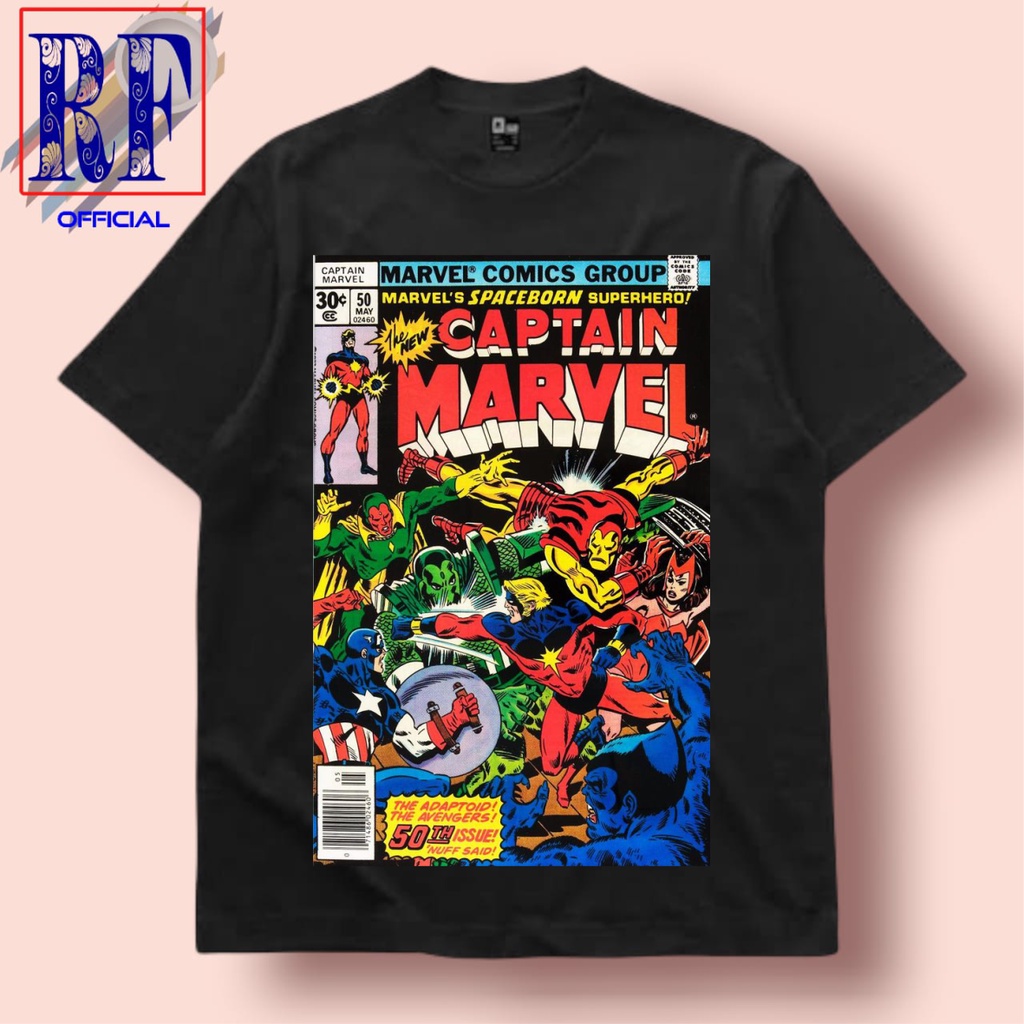 Jual KAOS VINTAGE CAPTAIN MARVEL / KAPTEN MARVEL COMICS | T-SHIRT THE ...