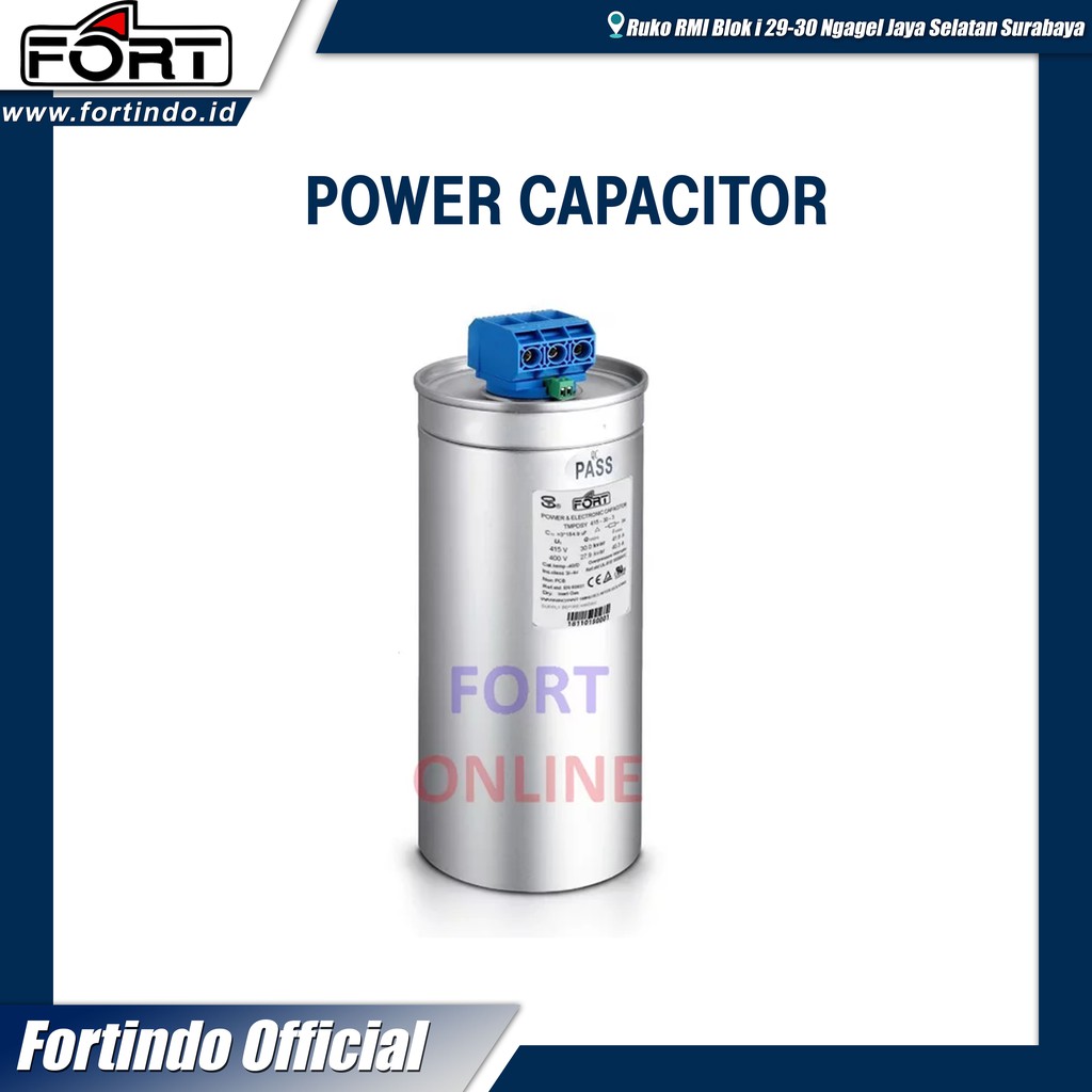 Jual Power Capacitor 5 kvar 415V TMPDSY-415-5-3 Kapasitor Bank Fort Bukan Ducati Mikro ...