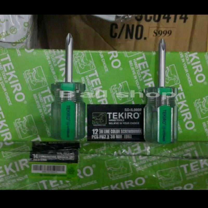 Jual Obeng Cebol Kristal 6 x 38 Tekiro | Shopee Indonesia