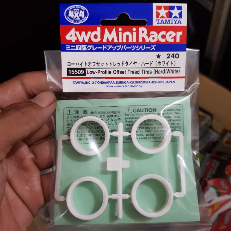 Jual TAMIYA 15509 LOW PROFILE OFFSET TREAD TIRES ( HARD WHITE) | Shopee ...