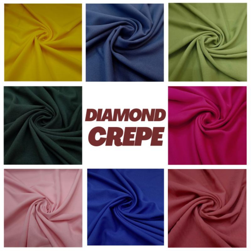 Jual KAIN DIAMOND CREPE / DIAMOND CREPE ITALIANO GEORGETTE / KAIN CREPE ...