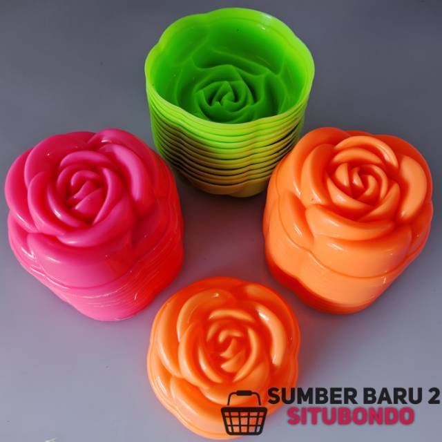 Jual (12pcs) Cetakan Bolu Kukus Mawar | Shopee Indonesia