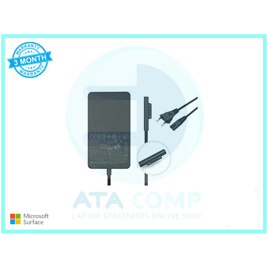 Jual Adaptor Charger Original Laptop Microsoft Surface Pro 4 15V 4A ...