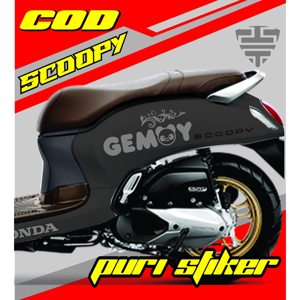Jual Stiker Scoopy GEMOY Cutting Cticker Scoopy Cutting Striping Scoopy ...
