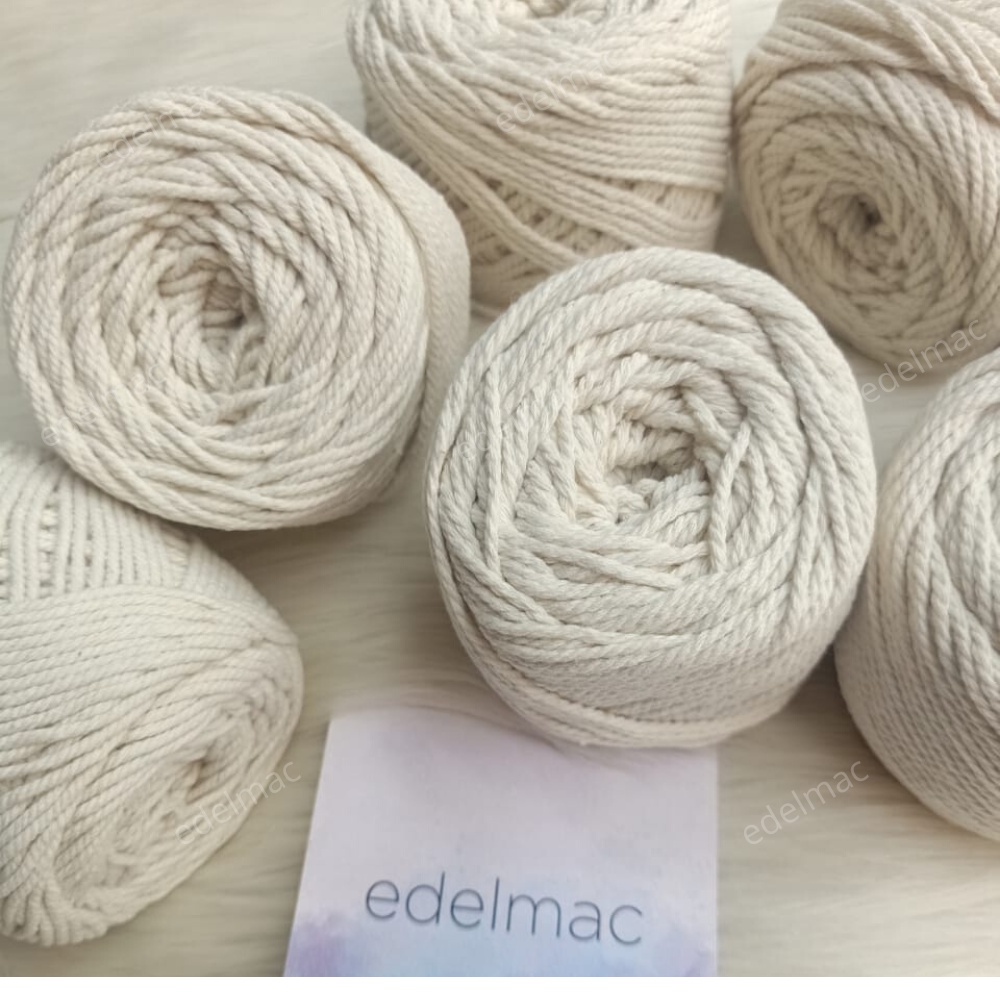 Jual Tali Katun Macrame Natural 1.5mm twist Cotton Cord | Shopee Indonesia