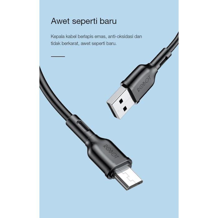 Jual Kabel Data Robot RBM100 Micro USB Data Cable (Per Pcs) | Shopee ...