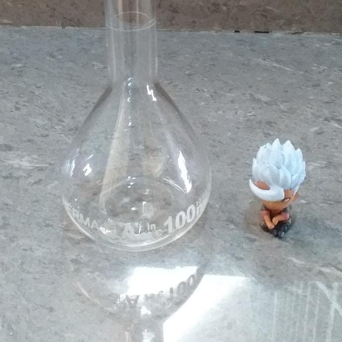 Jual Labu Ukur Volumetric Flask RRC HERMA 100 ml | Shopee Indonesia