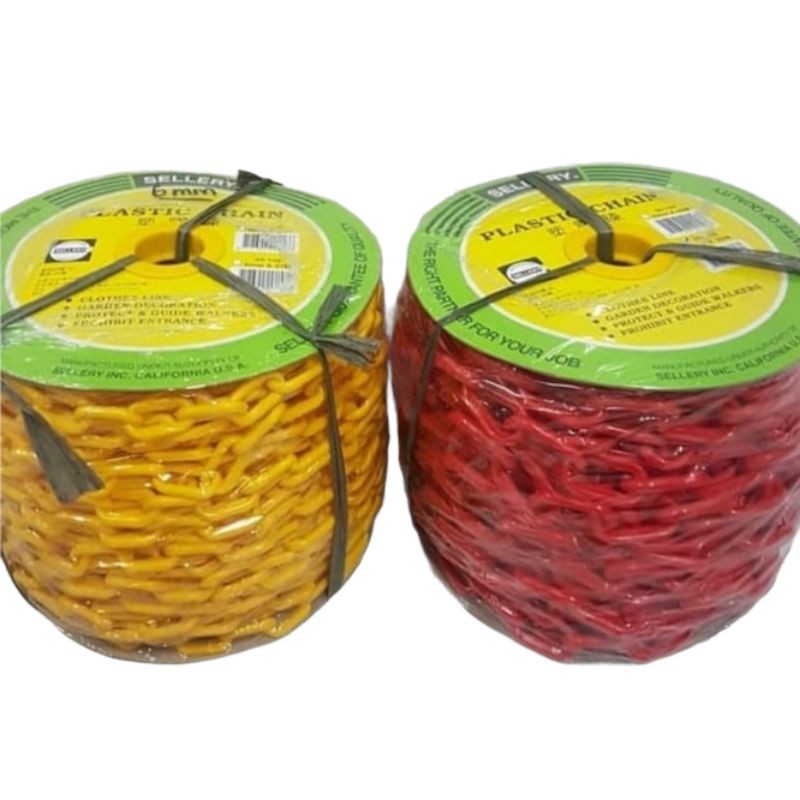 Jual Rantai Plastik PVC / Plastic Chain Sellery 6 mm mili Kuning ...