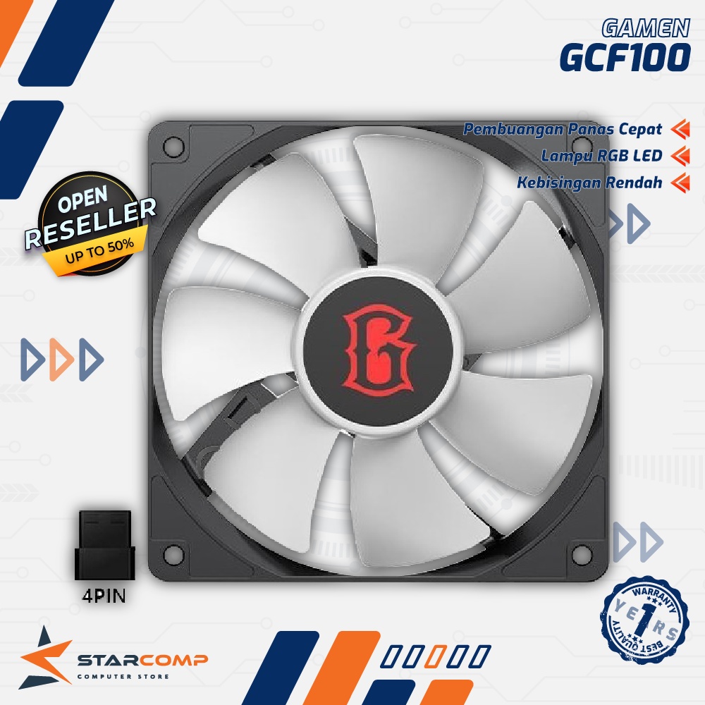 Jual Fan Casing GAMEN GCF100 RGB Lighting Effect | Shopee Indonesia