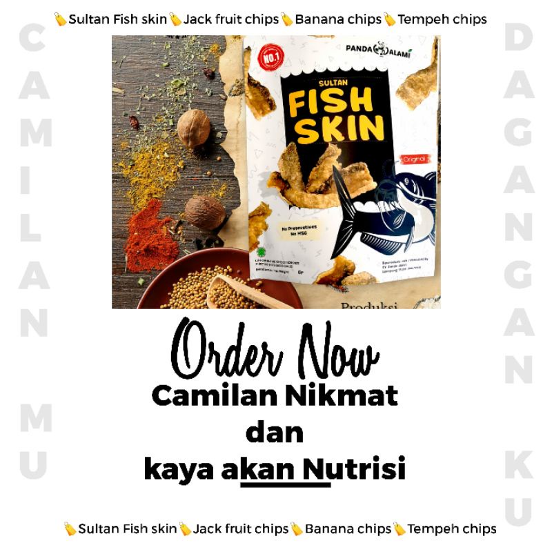 Jual Oleh-oleh keripik. Fish Skin chips keripik kulit ikan 70gram ...