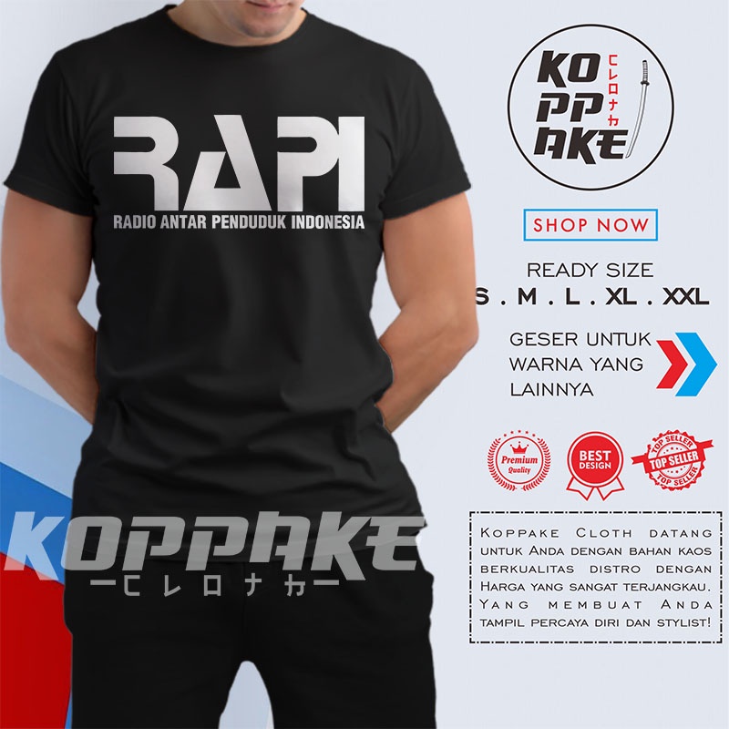 Jual Kaos RAPI Radio Antar Penduduk Indonesia Logo Baju Distro | Shopee ...