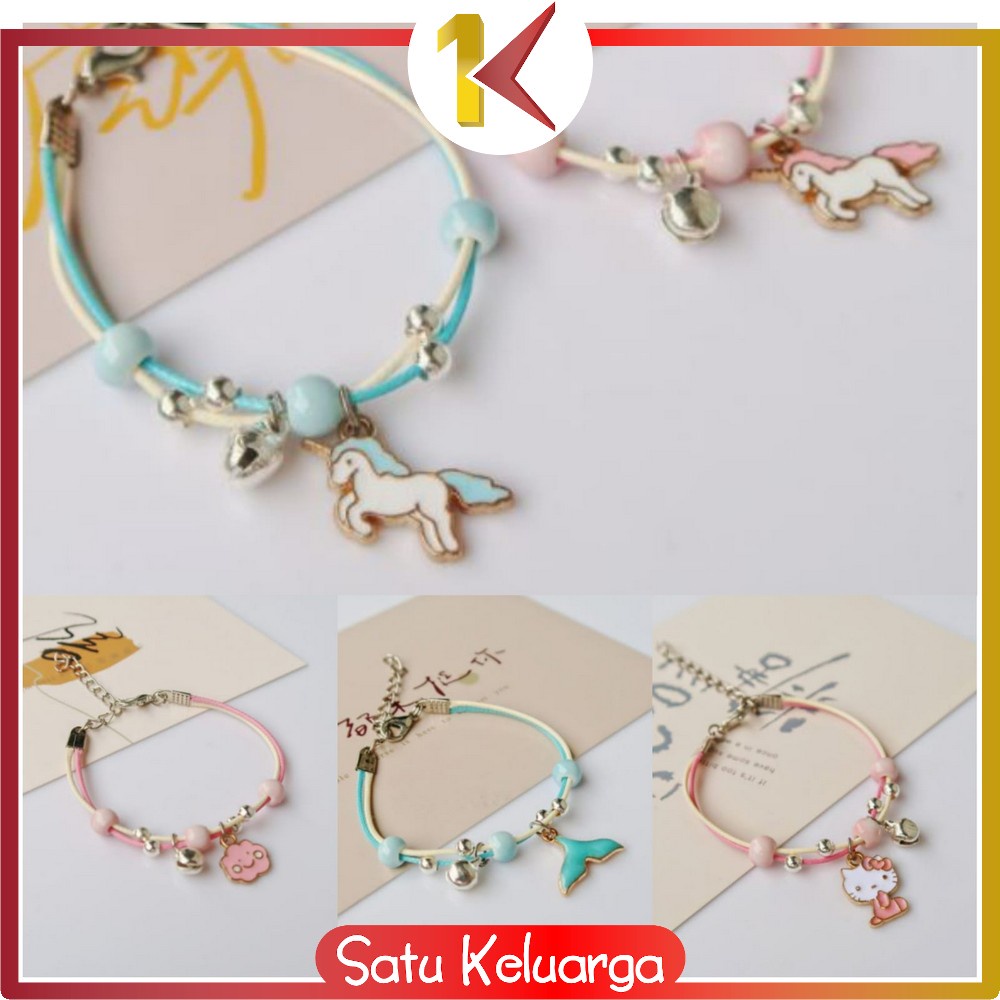 Jual SK-K75 Gelang Wanita Karakter Gelang Persahabatan Tali Bracelet ...