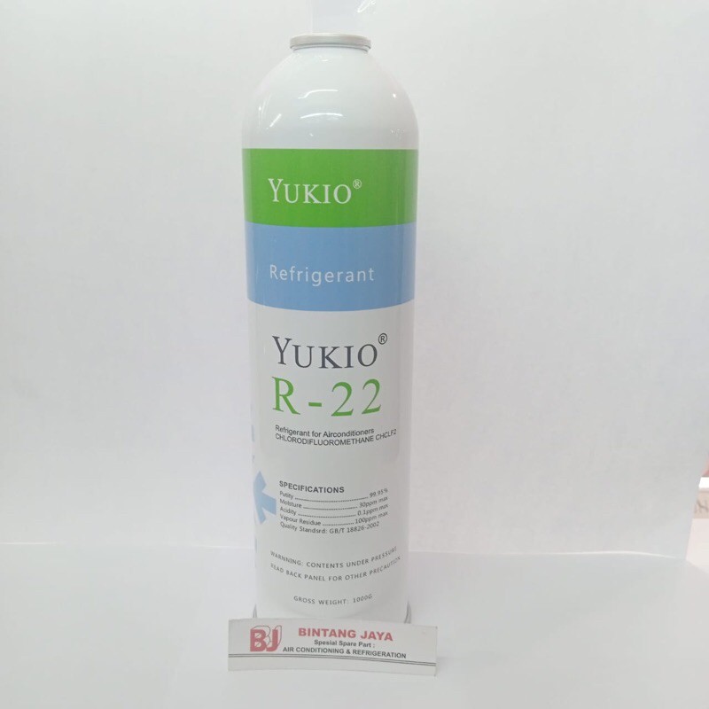 Jual Refrigerant AC Rumah R22 kaleng Yukio 1kg | Shopee Indonesia