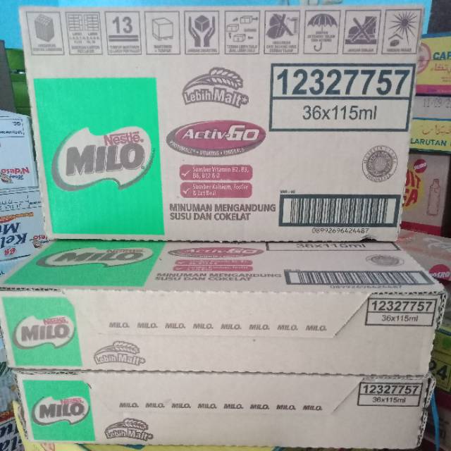 Jual MiLo Activ-Go susu UHT ukuran 115ml sedus isi 36 | Shopee Indonesia