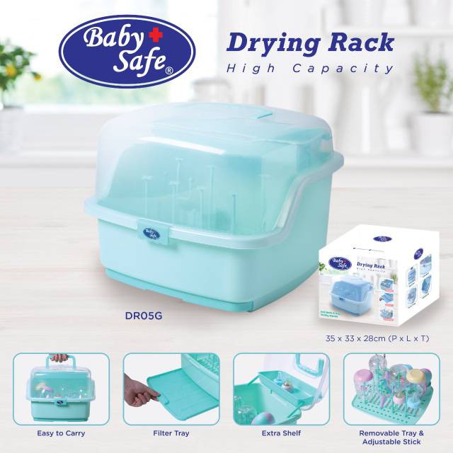 Jual Baby Safe Drying Rack High Capacity DR05/Rak Pengering Botol | Shopee Indonesia
