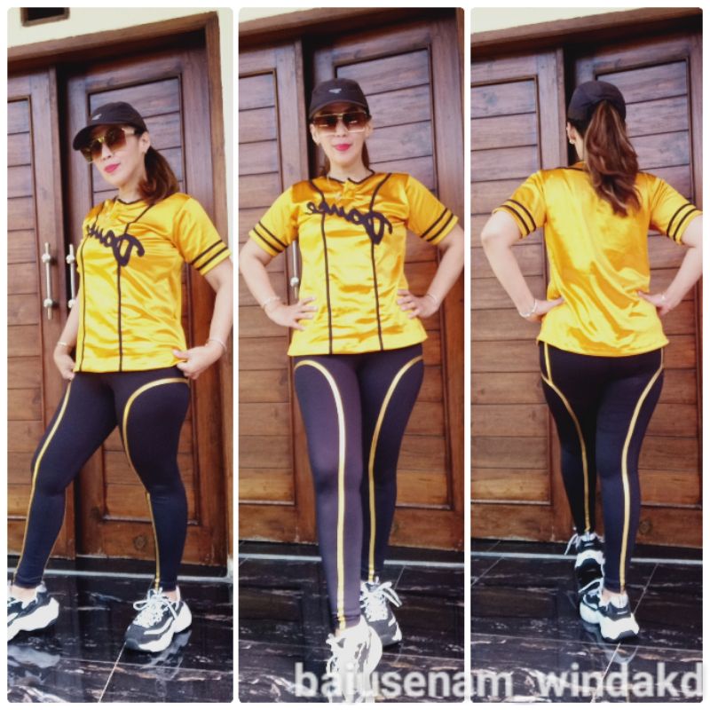Jual Baju Senam Dance Gold | Shopee Indonesia