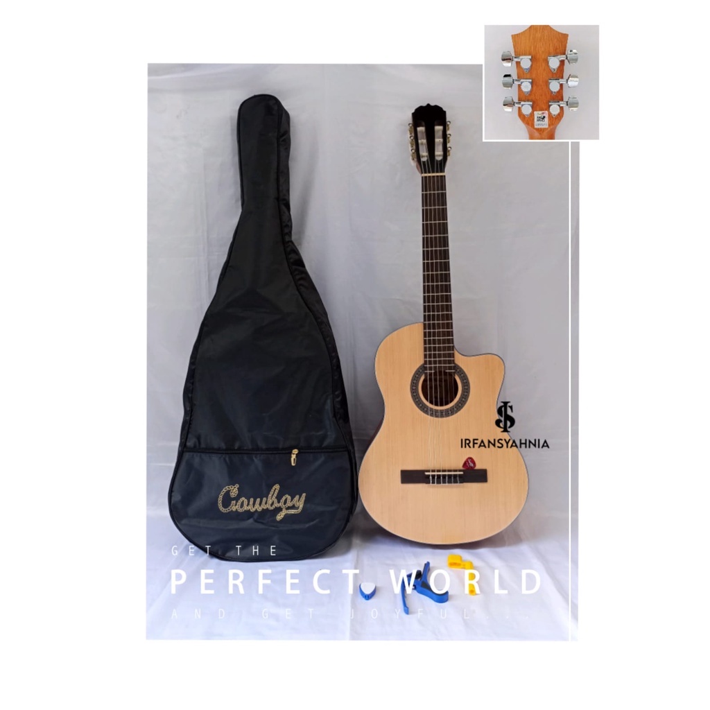 Jual gitar cowboy klasik CG 100 NA NS gitar nylon ORIGINAL COWBOY ...
