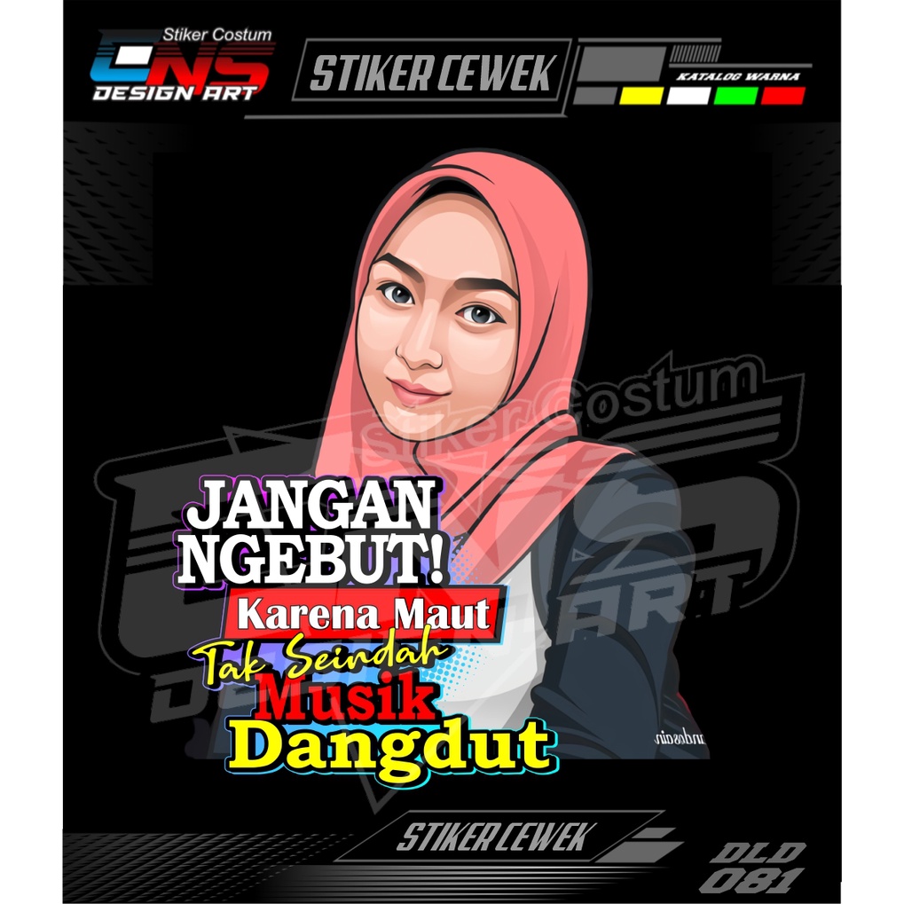 Jual Stiker decal motor - sticker mobil variasi cewek keren - Sticker ...