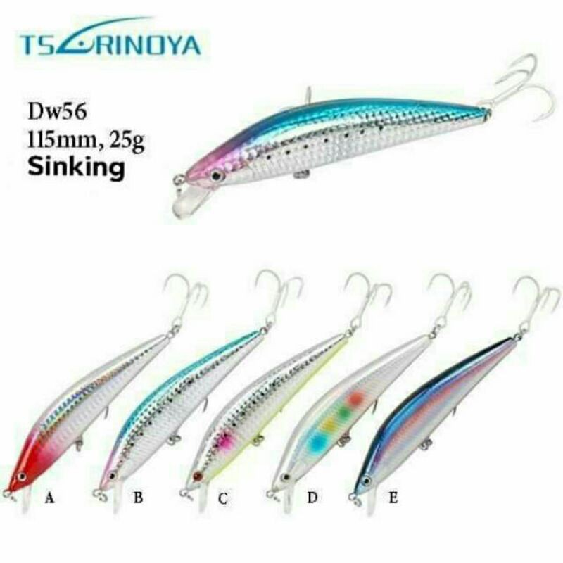 Jual Lure / Umpan - Minnow Tsurinoya Dw56 Sinking | Shopee Indonesia