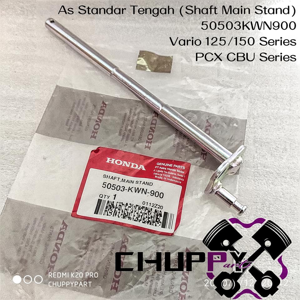 Jual As Standar Tengah (Shaft, Main Stand) – Vario 125/150 Series ...