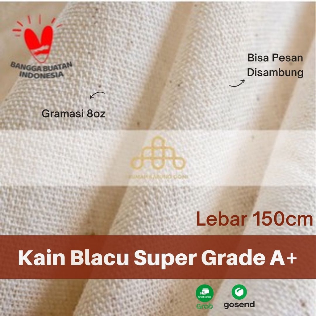 Jual Kain Blacu Super Grade A+ Putih Natural | Premium Calico Fabric - Distributor Bahan Belacu ...