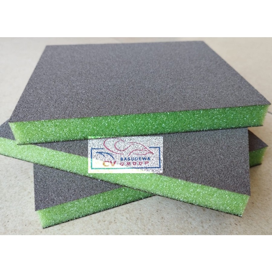 Jual BUSA AMPLAS SPON ABRASIVE SPONGE SUPERFINE GREEN BOSCH - 98X120X13 ...