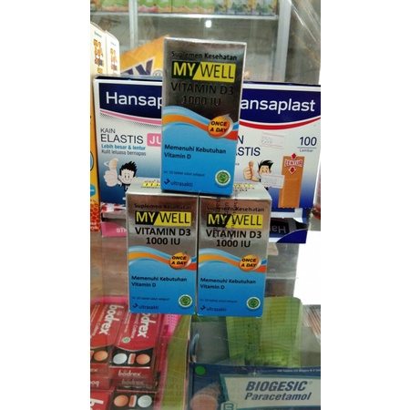 Jual My Well MyWell Vitamin D3 1000IU Isi 20 Tablet | Shopee Indonesia