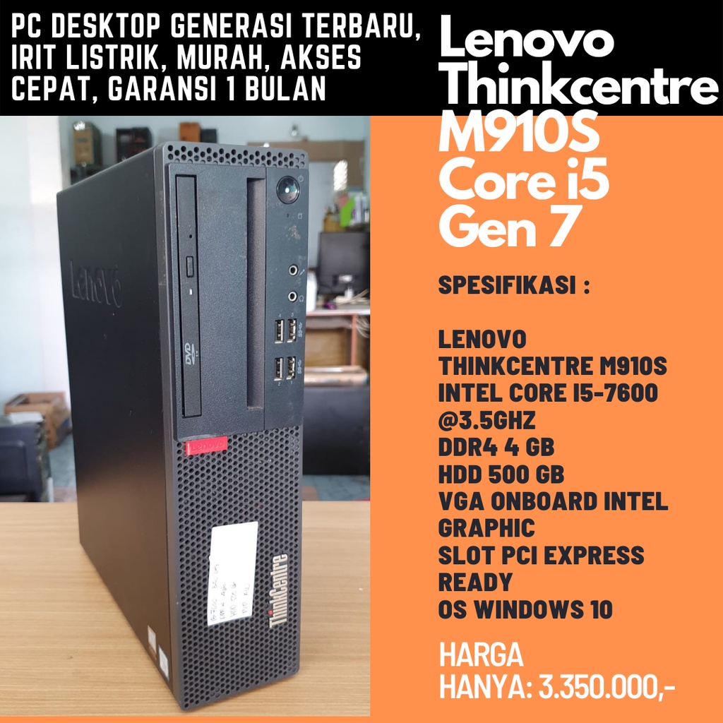 Jual LENOVO DESKTOP I5 GEN7 Ddr4 / HARGA CUCI GUDANG - Lenovo ...