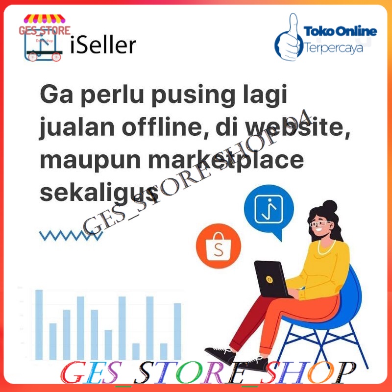 Jual aplikasi pos kasir Online Iseller | Shopee Indonesia