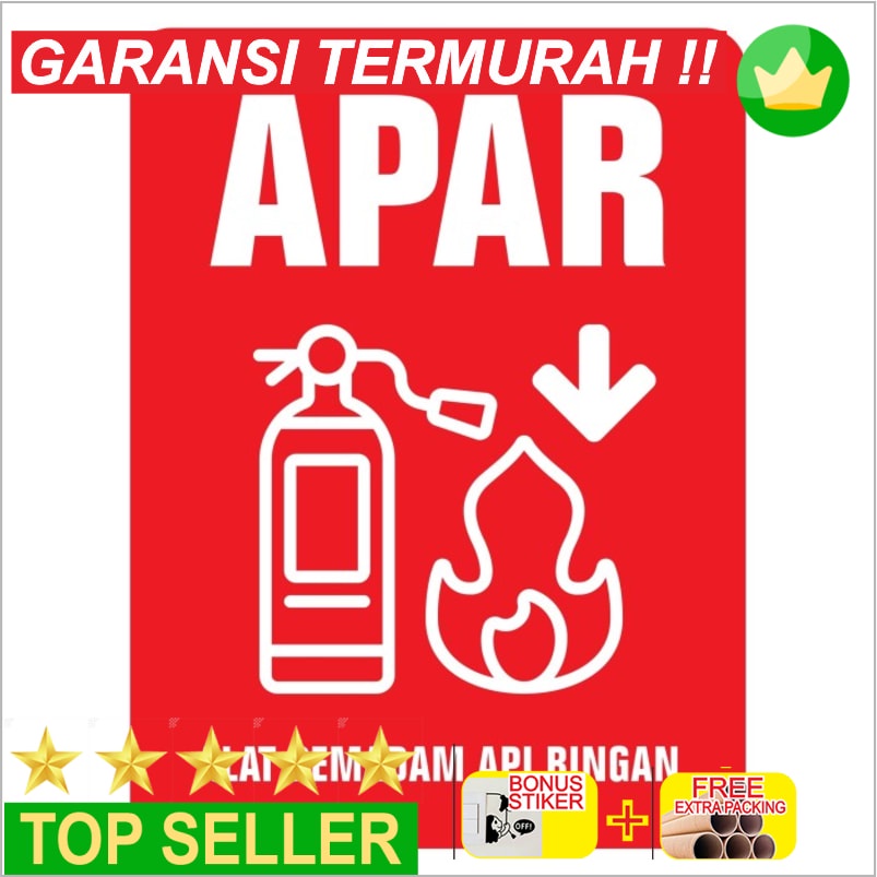 Jual Grosir RAMBU APAR ALAT PEMADAM API RINGAN - 15X20CM SIGNAGE Keren ...