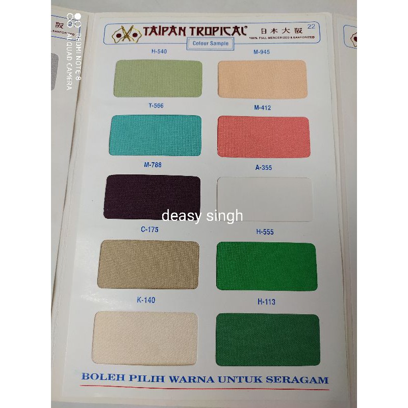 Jual Bahan Kain Taipan Tropical Japan Drill #3 | Shopee Indonesia