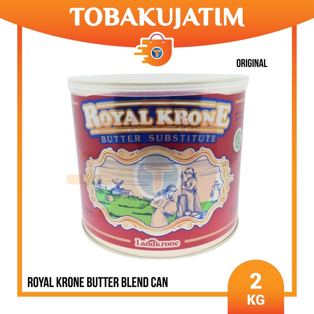 Jual mentega ROYAL KRONE ROYALKRONE BUTTER 2kg KALENG ORI | Shopee Indonesia