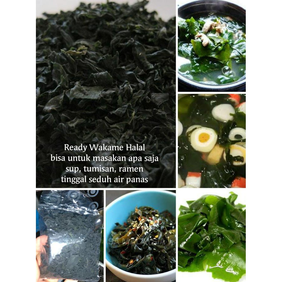 Jual Wakame Rumput Laut Kering Halal Dried Seaweed Nori Sup Jepang Korea | Shopee Indonesia