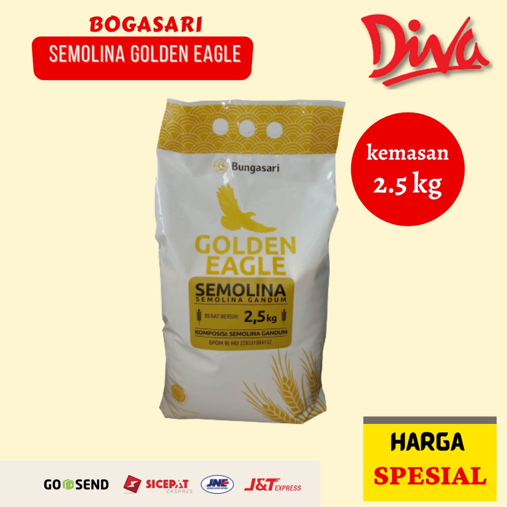 Jual [2,5 kg] Tepung Semolina Golden Eagle | Shopee Indonesia