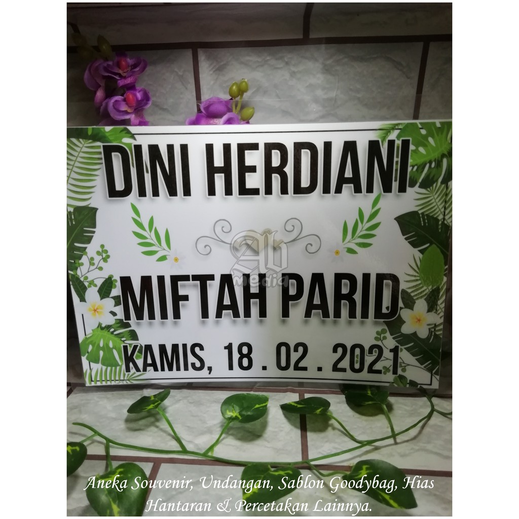 Jual Cetak Nama Janur Pernikahan / Khitanan | Shopee Indonesia
