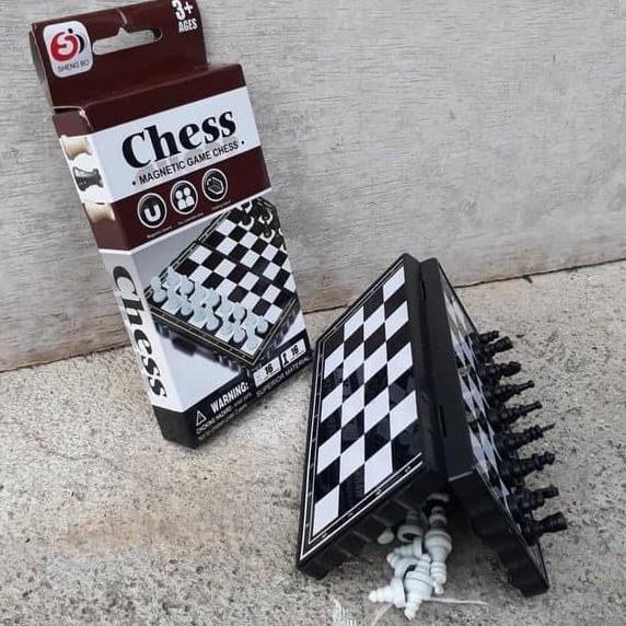 Jual Promo Awal tahun MAGNETIC GAME CHESS PAPAN CATUR MAGNET LIPAT SAKU ...