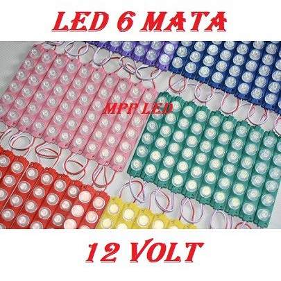 Jual LAMPU LED MODUL 6MATA 12V SMD 13620 6WATT WATERPROFF VARIASI KOLONG MOBIL MOTOR 12 V 6 WATT ...