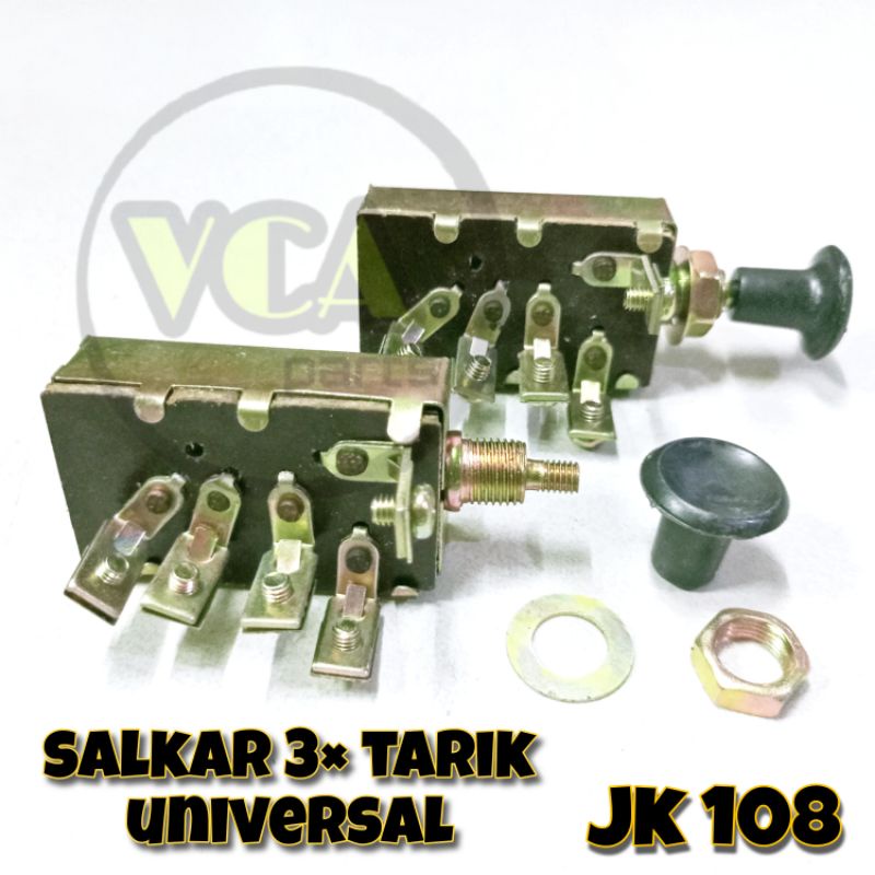 Jual SAKLAR LAMPU 3 × TARIK MOBIL & MOTOR JK 108 UNIVERSAL | Shopee ...