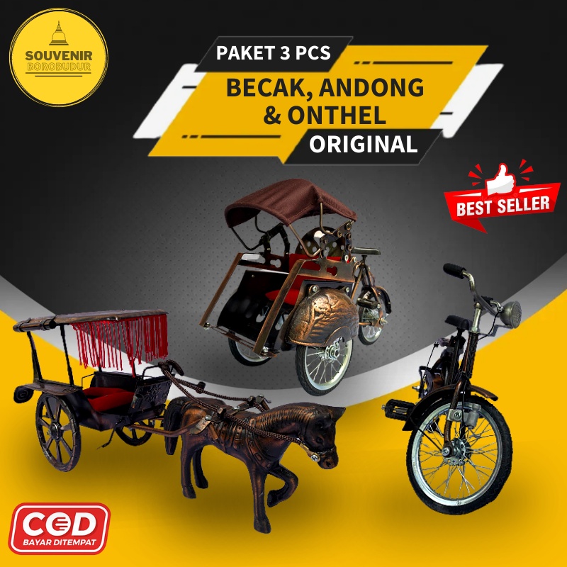 Jual PAKET Pajangan Miniatur DOKAR ANDONG BECAK ONTHEL Hiasan Meja ... Jual PAKET Pajangan Miniatur DOKAR ANDONG BECAK ONTHEL Hiasan Meja ...
