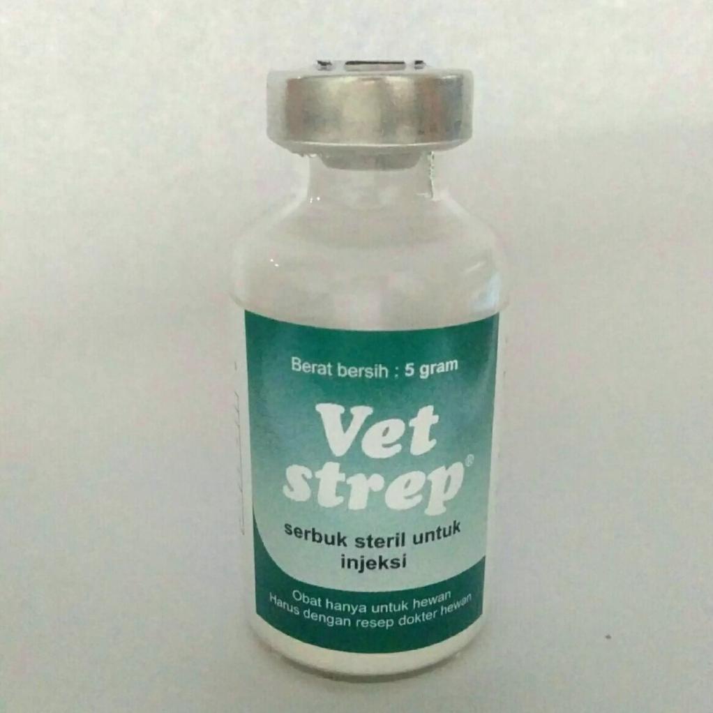 Jual Vet Strep 5 Gram - Obat Suntik Untuk Infeksi Pernapasan Snot Pilek ...