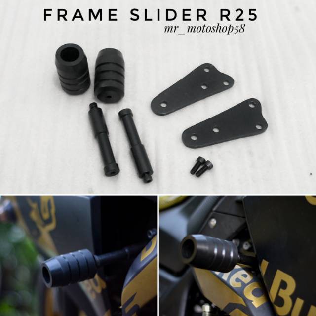 Jual FRAME SLIDER YAMAHA R25 FRAME SLIDER R25 PELINDUNG FAIRING R25 ...