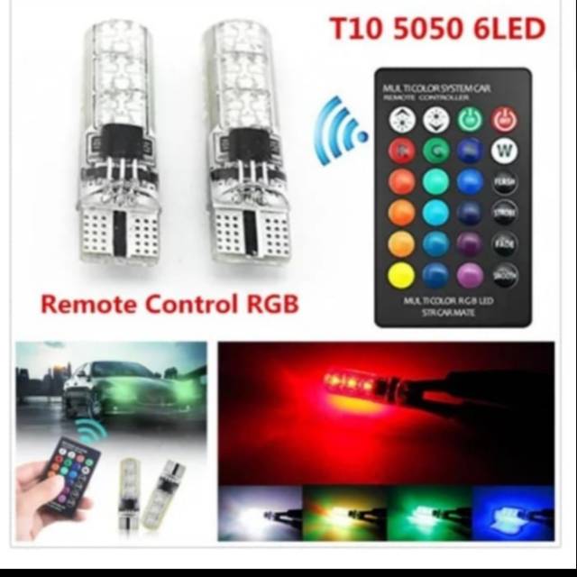 Jual Lampu sen jelly remote control RGB 7 warna | Shopee Indonesia